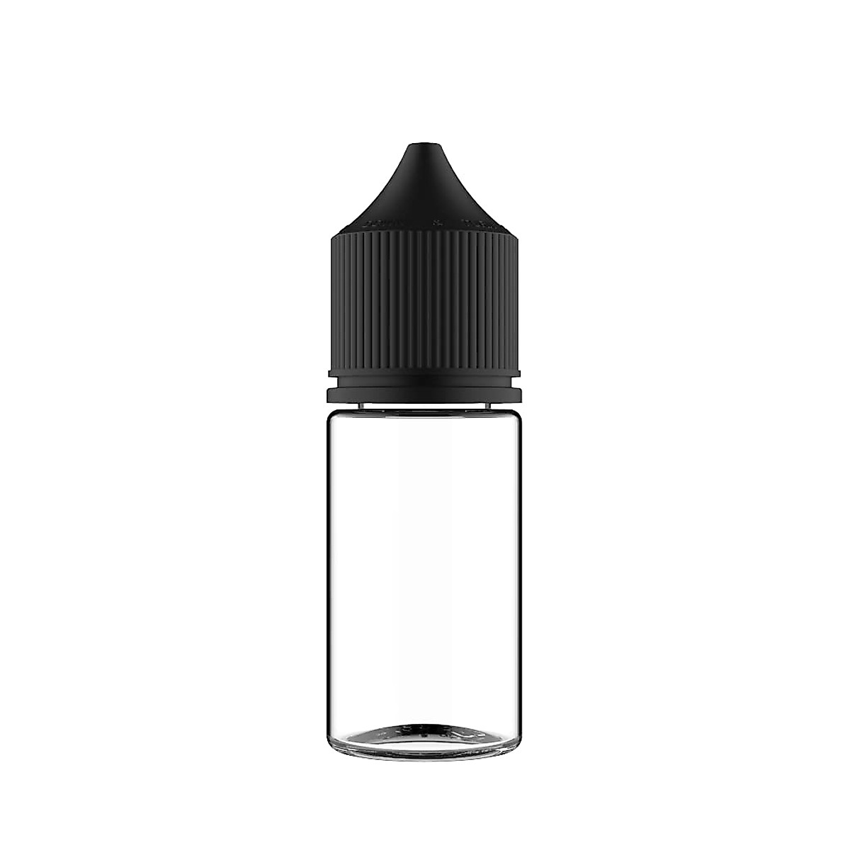 Chubby Gorilla 30ML v3 Stubby Unicorn Bottle Clear Bottle with Black Cap - (5pack)