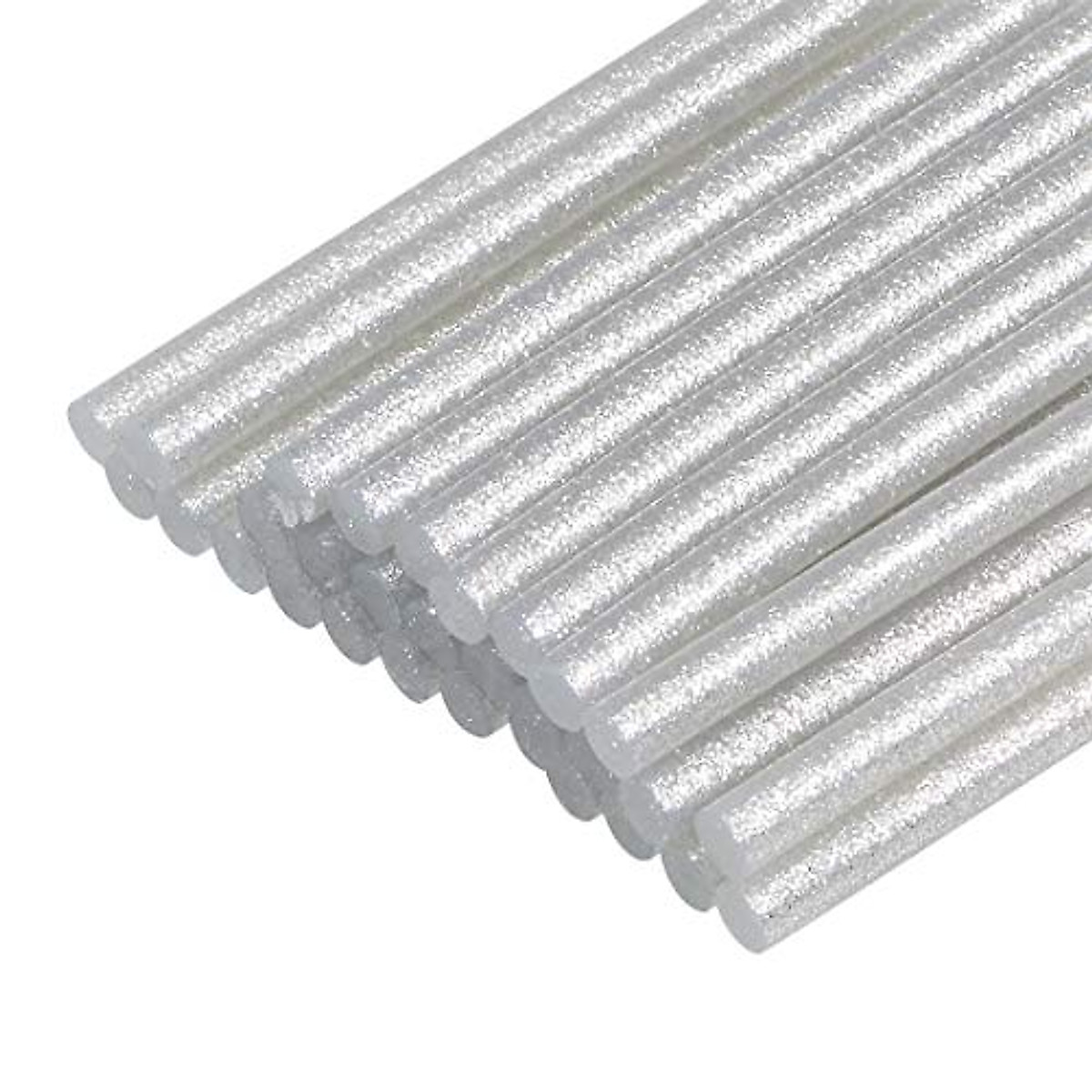 uxcell Mini Hot Glue Gun Sticks 4-inch x 0.27-inch for Glue Guns, Glitter Silver 30pcs