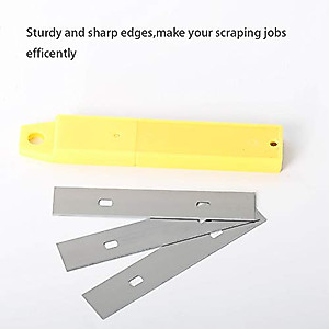 4" Scraper Blades 30 PCS Replacement Stainless Steel Razor Blade to Remove Decals, Stickers, Wallpaper Adhesive Vinyls