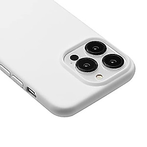 technext020 for iPhone 13 Pro White Case, Shockproof Ultra Slim Fit Silicone iPhone 13 Pro Cover TPU Soft Gel Rubber Cover Shock Resistance Protective Back Bumper for Apple iPhone 13 Pro, White