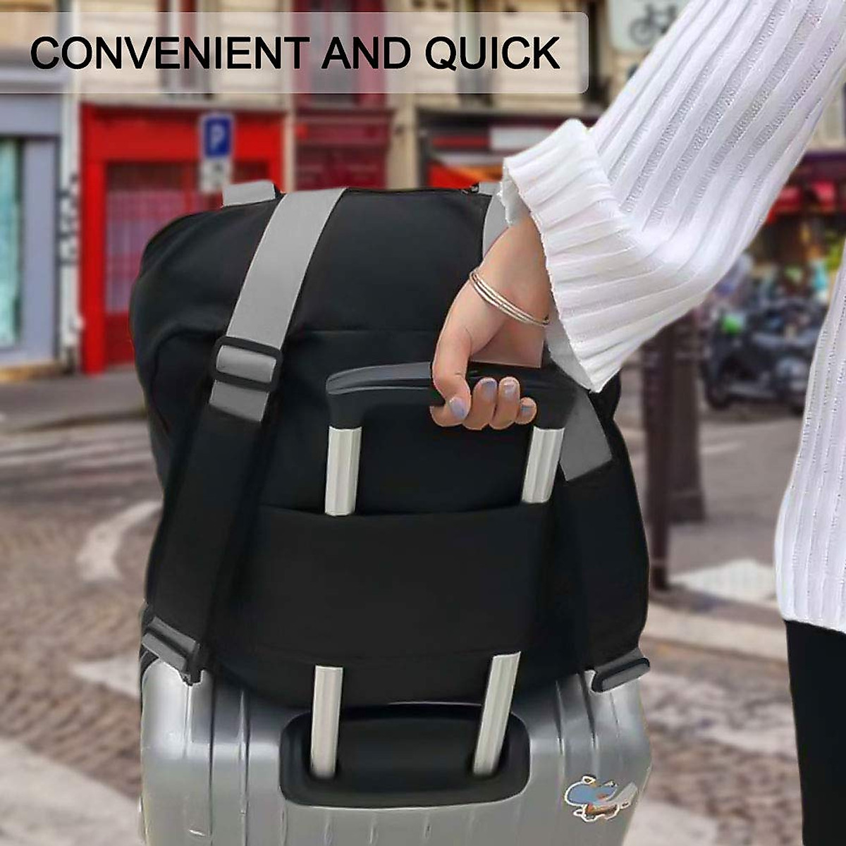 ZOEA Lightweight Stroller Travel Bag, Compatible with Gb Pockit Stroller and Gb Pockit Plus Lightweight Stroller (white grey)