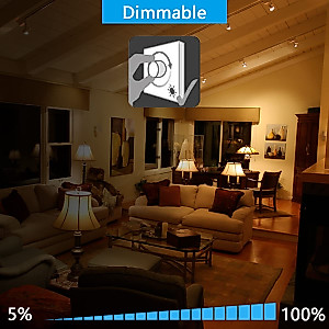 LED Puck Light Bulb with E26 Screw, Ultra Mini Flat Light Bulb, 10W(75W Equivalent), Dimmable, 1100LM, 3000K, 120V, E26 Medium Base, ETL Listed, Low Profile Squat E26 Bulbs for Lamp. (3000K, 2 Pack)