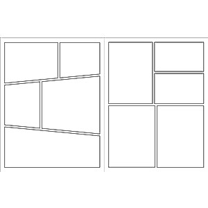 Blank Comic Book (with bonus stencil and blank cover!)