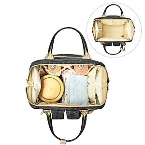OUSIJOJO Diaper Bag Backpack Multifunction Baby Diaper Bags Fit Stroller with Changing Pad and Portable Insulated Pocket