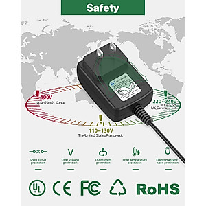 JOVNO for Shark VM252 VACMOP Charger Compatible with Shark VM252 VM252C QM252 VM250 VACMOP Pro Vacuum Adapter Round Magnetic Power Cord Replace Shark Cordless Hard Floor Vacuum Mop Magnetic Charger