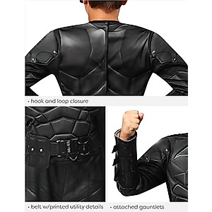 Rubies DC Comics The Batman Movie Deluxe Boy's Batman Costume for Themed Parties and Halloween, Small