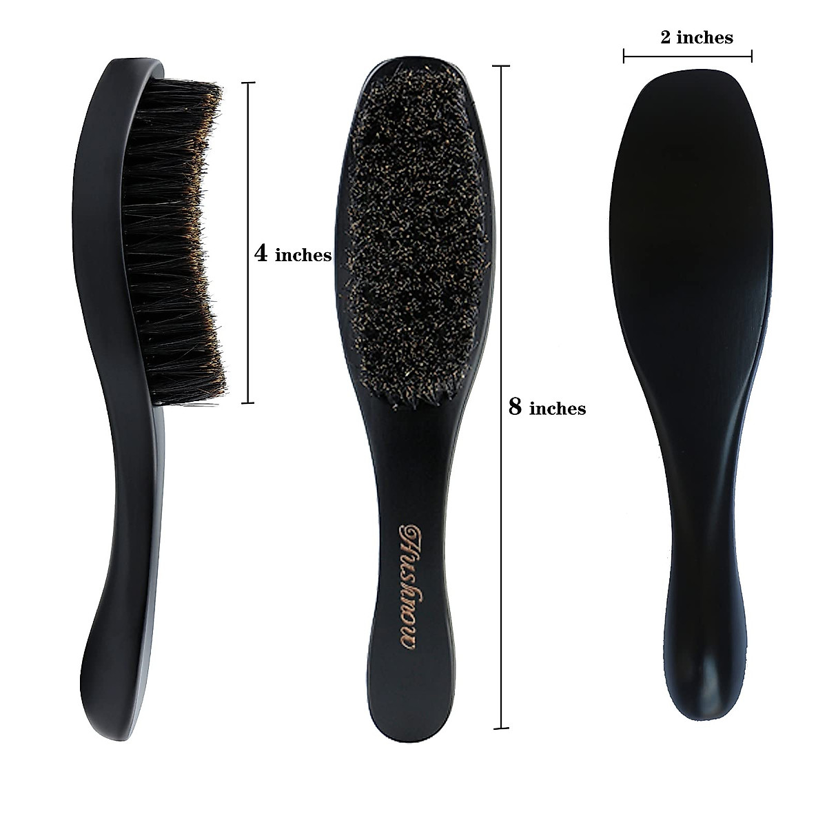 Beard Brush for Men,Boar Bristle Beard Grooming Brush, with Handle 8 Inches Long
