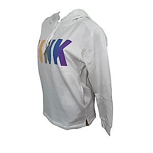 Victoria's Secret Pink Fleece Campus Pullover Sweatshirt Hoodie Color White New (as1, alpha, x_l, regular, regular)
