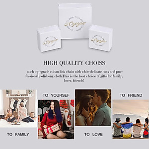 OYOGAA 9mm 6 Times 14K Gold Plated Miami Cuban Link Chain Dupre Cuban Link Chains for Men Iced Out CZ Cuban Link Gifts for Women (White Gold, 16)