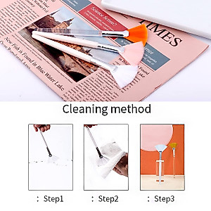 15 Pieces Fan Brushes Soft Facial Applicator Brushes Acid Applicator Brush Cosmetic Makeup Skincare Tools for Mud Cream