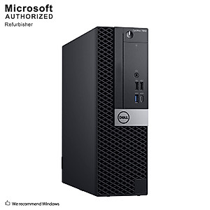 Dell OptiPlex 7060 SFF High Performance Desktop Computer, Intel Six Core i5-8500 up to 4.1GHz, 16G DDR4, 256G SSD, WiFi, BT, 4K Support, DP, Windows 10 Pro 64 Bit English/Spanish/French(Renewed)