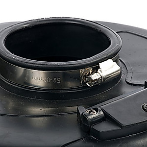 Yaekoo 7" Black Vacuum Dust Shroud Cover for Angle Grinder Hand Grind Convertible