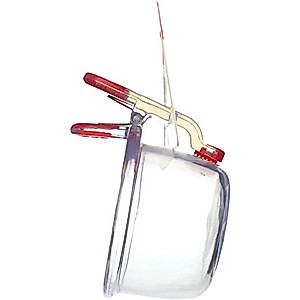 Dexas Klipkup Clip- On Condiment Cup, 1 Cup Capacity, Red