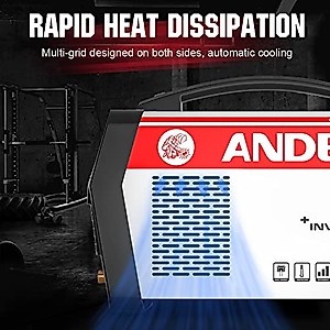 ANDELI Tig Welder,HOT/MMA/CLEAN/Cold/TIG Pulse TIG Welder,160Amp 110V/220V IGBT Digital Inverter TIG Welding Machine (TIG-250G PRO)