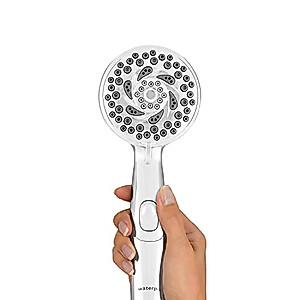 Waterpik High Pressure Hand Held Shower Head With Hose, Power Spray 6-Mode, Chrome VPT-643E