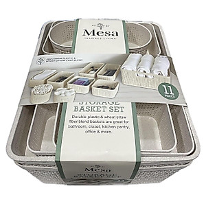 Generic mesa storage basket set