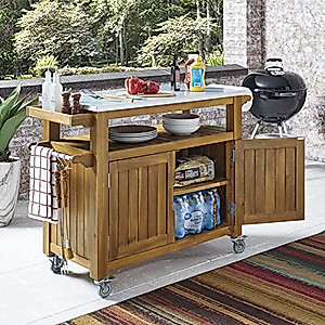 homestyles Maho Brown Outdoor Cart