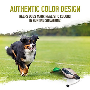 HuntEmUp Ultimate Duck Dog Training Dummy - Retriever Fowl Dead Mallard - Ideal for Effective Retrieving Training