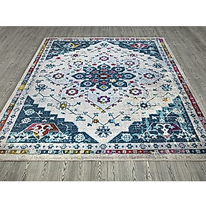Signature Loom Natalie Oriental Area Rugs, 8x10 - Persian Area Rugs for Living Room - Gorgeous Turkish Carpets and Rugs for Bedroom - Kashan/Heriz/Kirman/Tabriz/Turkish
