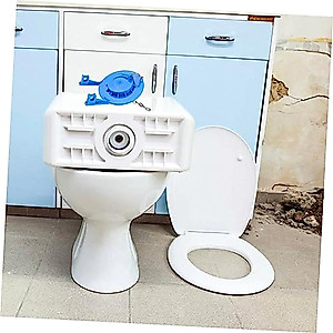 DOITOOL 2pcs Toilet Seat Plastic Chains Toilet Tank Flapper Lift Chain Braclet Toilet Plastic Flapper Plastic Flush Flapper Toilet Pvc Tank Flapper Toilet Flapper Blue Rubber Accessories