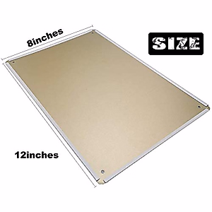 Vintage Metal Tin Sign Witchcraft -Knowledge Halloween Witch Sweep signs Posters tin Sign Metal 12x8 -Best gift