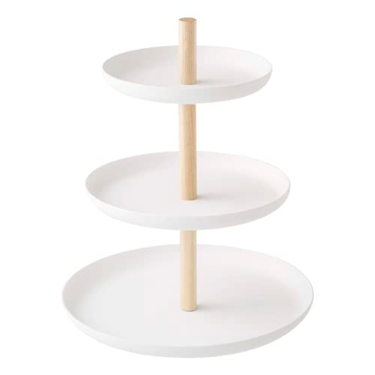 Yamazaki Home 3-Tier Food Serving Stand - Appetizer & Dessert Tray Party Organizer