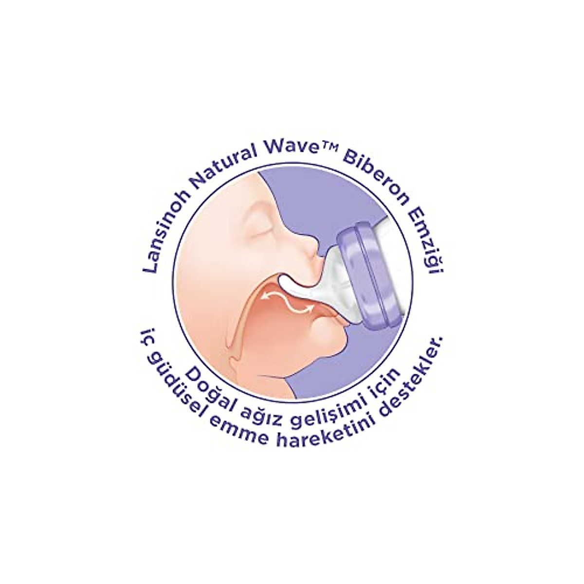 Lansinoh Momma Breastmilk Feeding Bottle with NaturalWave Slow Flow Nipple, 5 Ounces (Pack of 2)