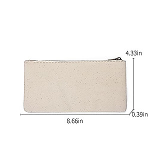 YONBEN Canvas Pencil Pen Case Stationery Case Pouch Bag(Black, S)