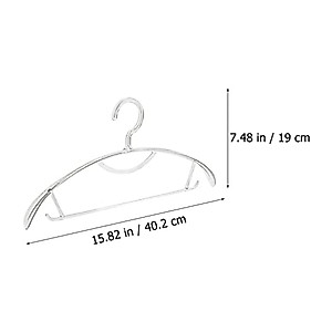 Pants Hangers Clear Plastic Hangers Suit Rack: 5Pcs Transparent Suit Hangers with Non- Slip Pant Bar Clothing Storage Racks Plastic Heavy Duty Hangers for Home Hotel Shirt Hanger