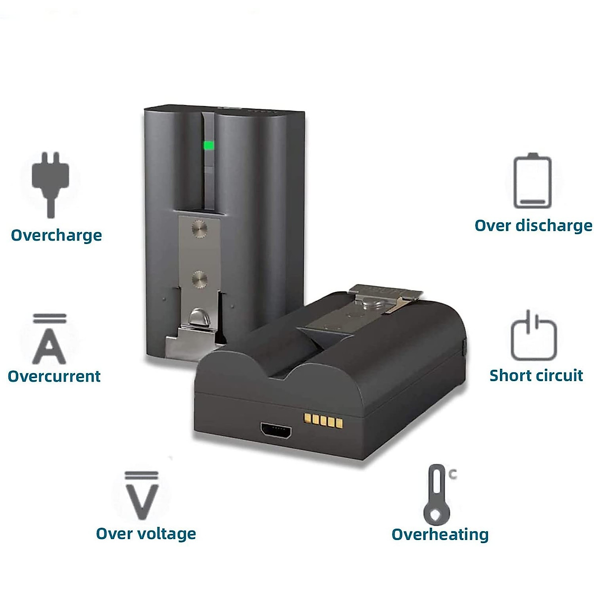 Hubei V4 Rechargeable Battery Replacement for Video Doorbell 2/3/4, Video Doorbell 3 Plus,Stick Up Cam Battery (2nd & 3rd Gen) and Spotlight Cam Battery(3.65V 6040mAh)