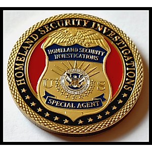 HSI Homeland Security Investigations Colorized Challenge Art Coin