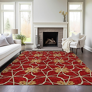 Addison Rugs Chantille ACN958 Paprika 3' x 5' Indoor Outdoor Area Rug, Easy Clean, Machine Washable, Non Shedding, Bedroom, Entry, Living Room, Dining Room, Kitchen, Patio Rug