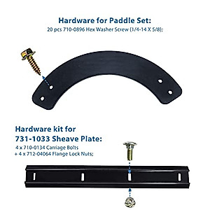 POSEAGLE 753-04472 Auger Kit with 731-1033 Shave Plate 946-04091 Clutch Cable 946-04237 Clutch Cable 954-0101A Drive V-Belt F6RTC Spark Plug