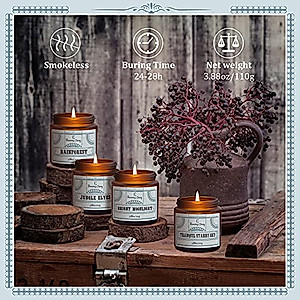 Scented Candles Gift Set, Eleanore's Diary Aroma Candles Easter Gifts for Women, Natural Soy Wax Handmade Aromatherapy Candle, Candles for Home Scented, Anniversary Birthday Bath Gifts