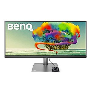 BenQ PD3420Q 34” 2K Ultrawide Monitor for Macs/Designers 21:9 | 3440x1440 WQHD | IPS | AQCOLOR | USB-C | KVM | Hotkey Puck G2 | ICCsync | DualView | (Renewed)