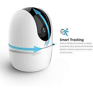 Amcrest 1080P WiFi Camera Indoor, Nanny Cam, Dog Camera, Sound & Baby Monitor, Human & Pet Detection, Motion-Tracking, Phone App, Pan/Tilt Wireless IP Camera, Night Vision, Smart Home ASH21-W