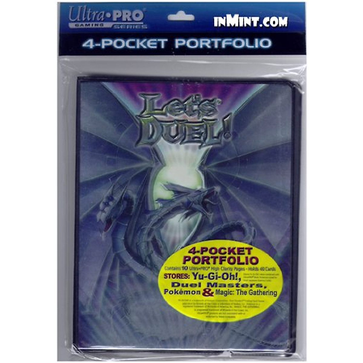 Ultra-Pro: 4-Pocket Portfolio - Let's Duel Monte Diamond Dragon (10 pages) Magic The Gathering Yugioh Pokemon Vanguard Binders