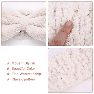 DOOBO 3 Pack Spa Headbands Microfiber Bowtie Headbands for Women for Washing Face, White, Gray, Pink