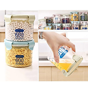 Airtight Food Storage Containers with Lids for Kitchen Organization, Plastic Canister Kitchen Storage Containers for Pantry Organization and Storage, Cereal, Rice, Pasta, Flour and Sugar Containers 6
