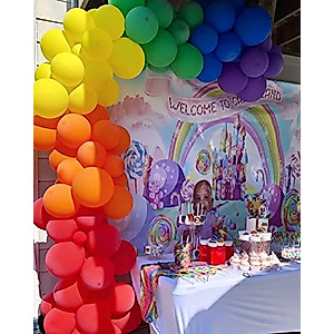 16.3Feet Fiesta Balloons Garland Arch Kit for Mexican Theme Party Rainbow Birthday Birthday Bridal Shower Baby Shower Graduation Party Decorations