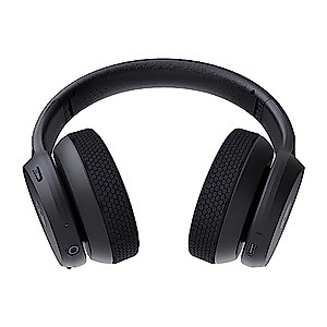 Raycon Fitness Headphones - Wireless Over-Ear-Headphones with 45 Hours of Battery, Active Noise Cancellation, Awareness Mode, 3 Quick Swap Ear Cushions, IPX4 Water Resistance (Black)