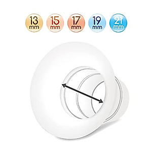 Maymom 19mm Flange Insert (Green) Compatible with Elvie Single/Double Electric, Elvie Stride 24mm Wearable Cup, Compatible with Medela PersonalFit Flex Shield, Not Original Replacement Pump Parts