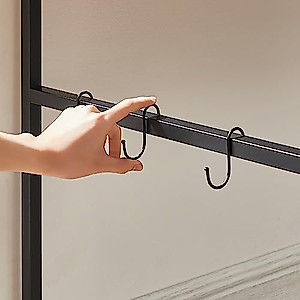 VECELO Industrial Simple Style Wood Table & Metal Frame Home Office Computer Desk Writing Study Workstation with 2 Tier Storage Shelves on Left or Right, 32 inch, Antique Brown