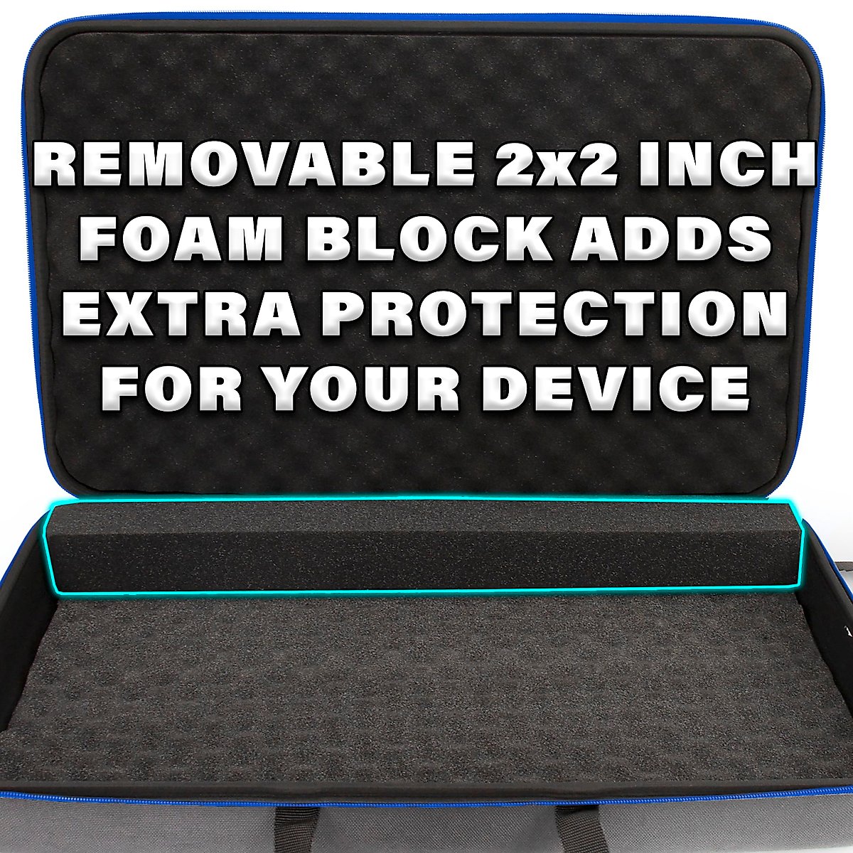 CASEMATIX Travel Case Compatible with Numark Mixstream Pro Plus, Mixstream Pro Go Standalone DJ Controller, Numark NV2 Serato Mixers and More - Includes Carrying Case Only with Shoulder Strap