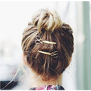 Rukiwa1PC Hair Clip Hair Accessories Headpiece (Gold)