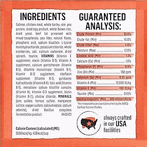 Purina Beyond Natural Wholesome Ingredients for Whole Health Dry Cat Food Salmon and Whole Brown Rice Recipe - 6 lb. Bag