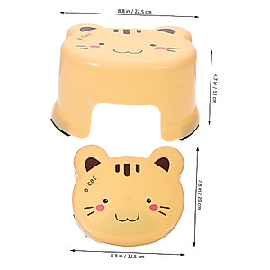 Cartoon Plastic Stool Portable Stool Chair Stool ' Step Stools Foot Stools Small Bathroom Step Sitting Stool Small Step Stool Stools for Bathroom Small Stool
