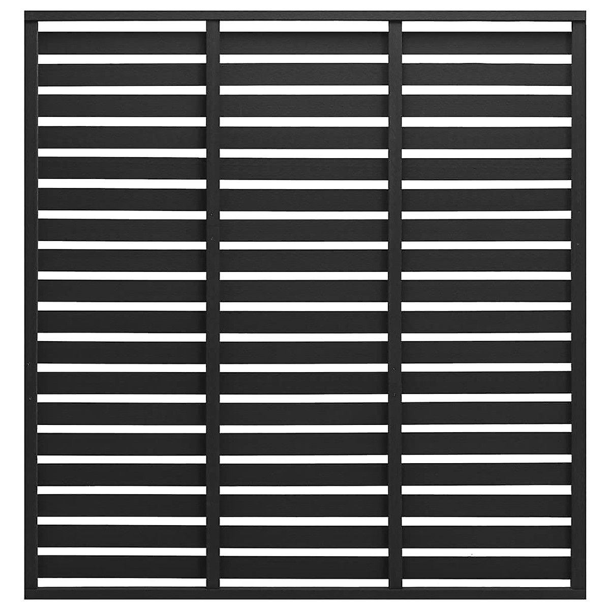 Fence Panel,Garden Fence Border,Portable Fence,Privacy Fence,Fencing for Yard,Private Fence,Garden Fence for Dogs,for Patio,Backyard,Outdoor Pool,Porch,WPC 70.9"x70.9" Black