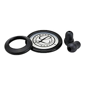 3M Health Care MMM 40005 Littman Stethoscope Spare Parts Kit for Classic II S.E., Includes Nonchill Bell Sleeve, Black (Pack of 10)