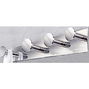 Ginger 2810Q/PC Surface Quadruple Robe Bath Towel Hook, Polished Chrome